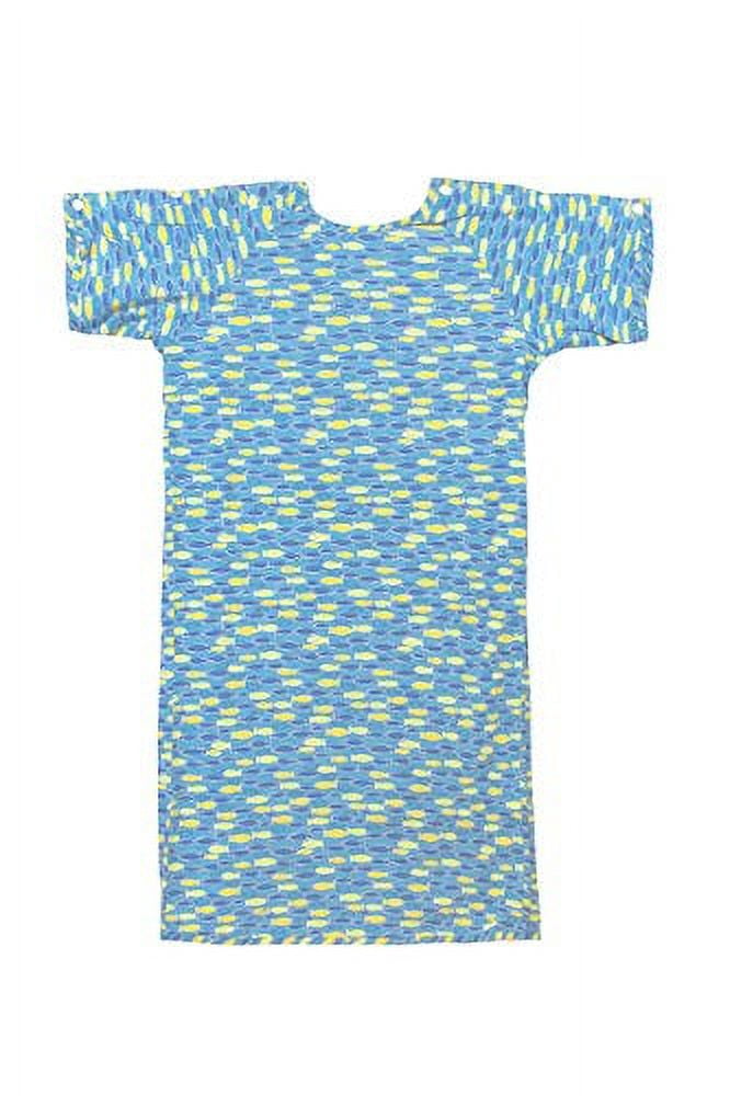Karen Neuburger Pediatric Light Blue Iv Gown with Snap Sleeves and Tie ...