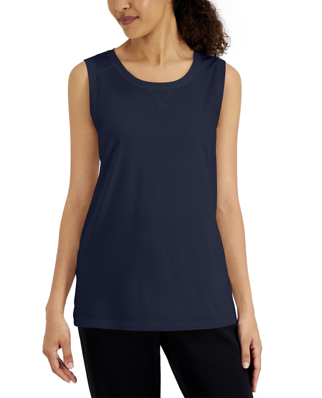 Karen Scott Womens Tunic Tank Top Intrepid Blue S - Walmart.com