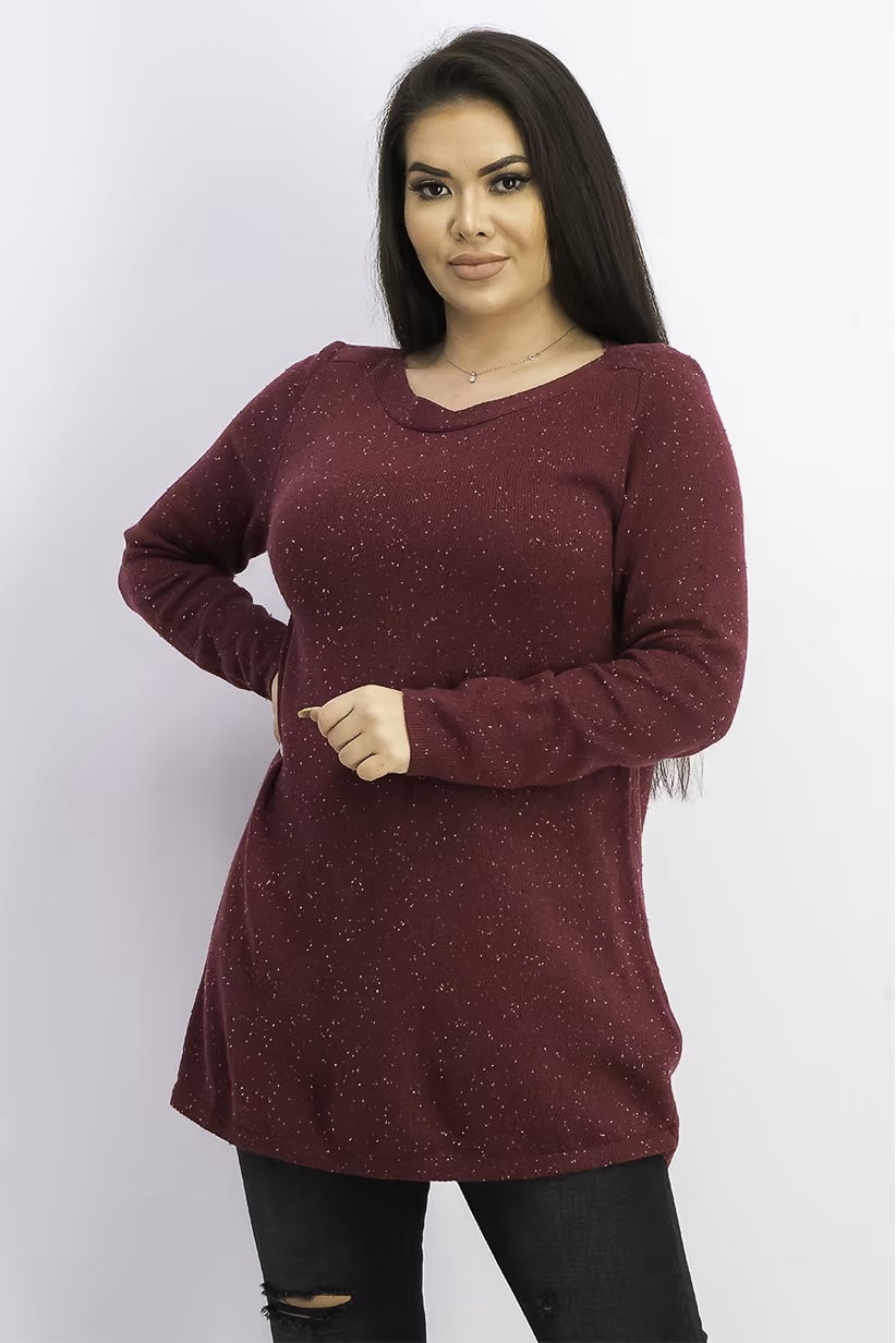 Karen Scott Women's Curved Hem Tunic (M, Merlot) - Walmart.com