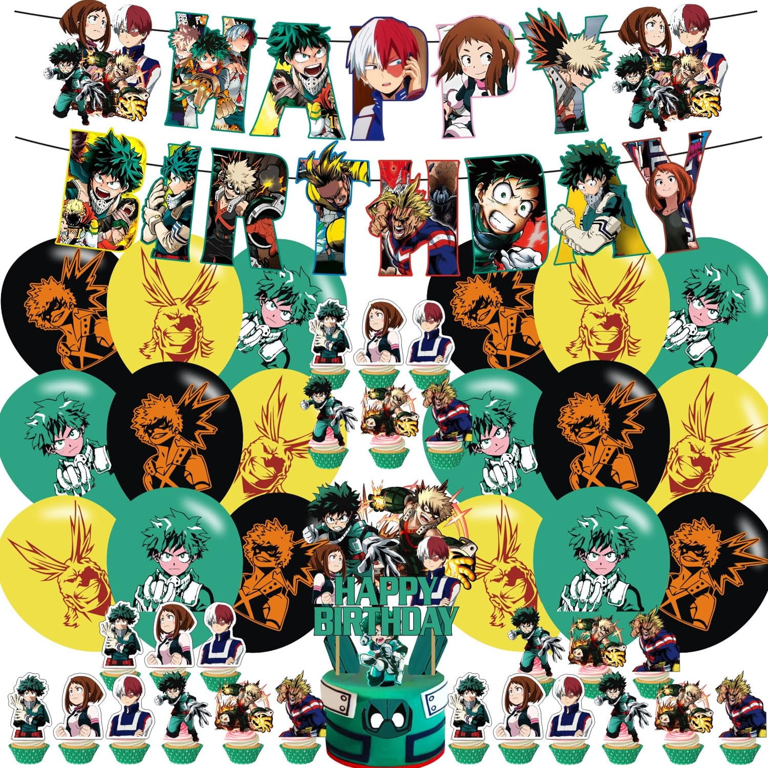 Karg Anime Birthday Party Decoration Princess Includes H2FSDCake ...