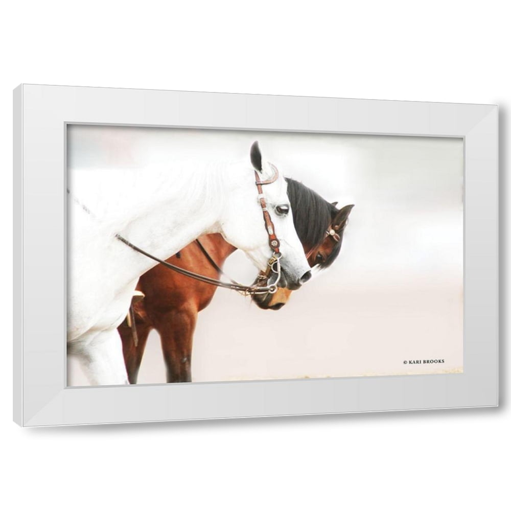 Kari Brooks 4x14 White Modern Wood Framed Wall Art Titled - Ying and ...