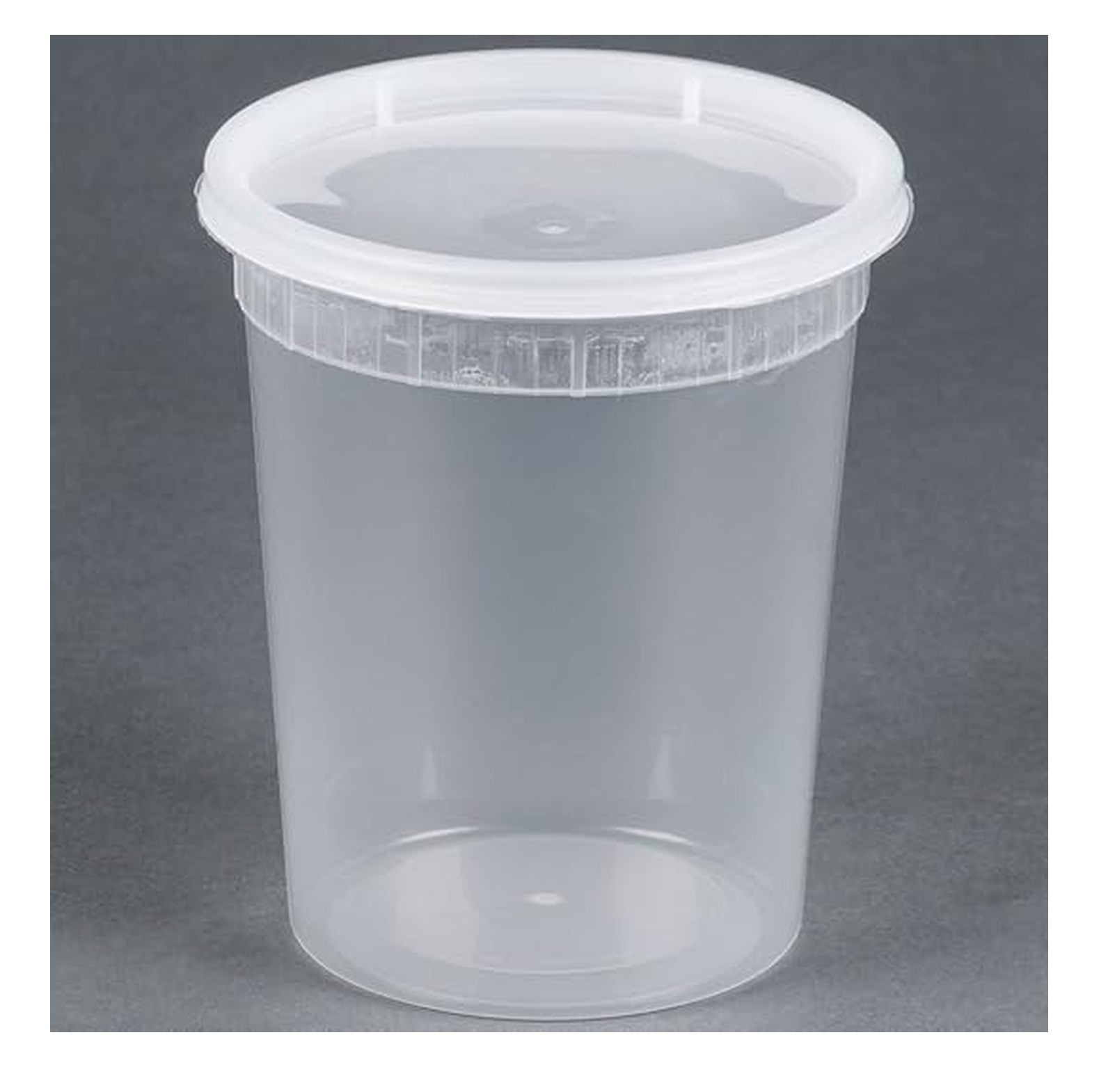 Kari-Out TD40032 32 oz. Microwavable Translucent Plastic Deli Container ...