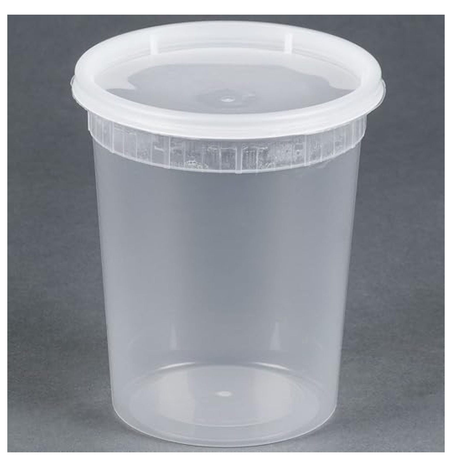 Kari-Out TD40032 32 oz. Microwavable Translucent Plastic Deli Container ...