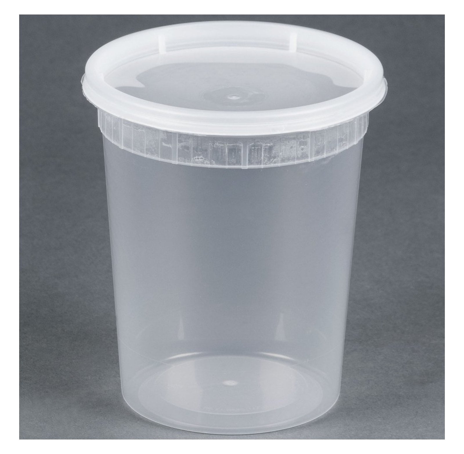 Kari-Out TD40032 32 oz. Microwavable Translucent Plastic Deli Container ...