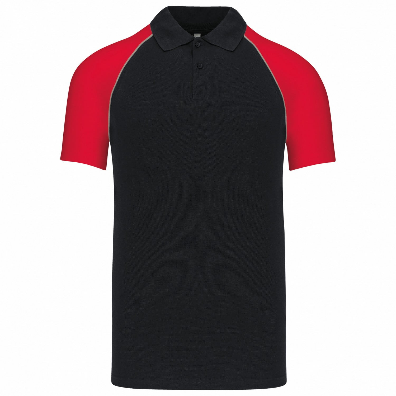Kariban Mens Contrast Pique Baseball Polo Shirt - Walmart.com