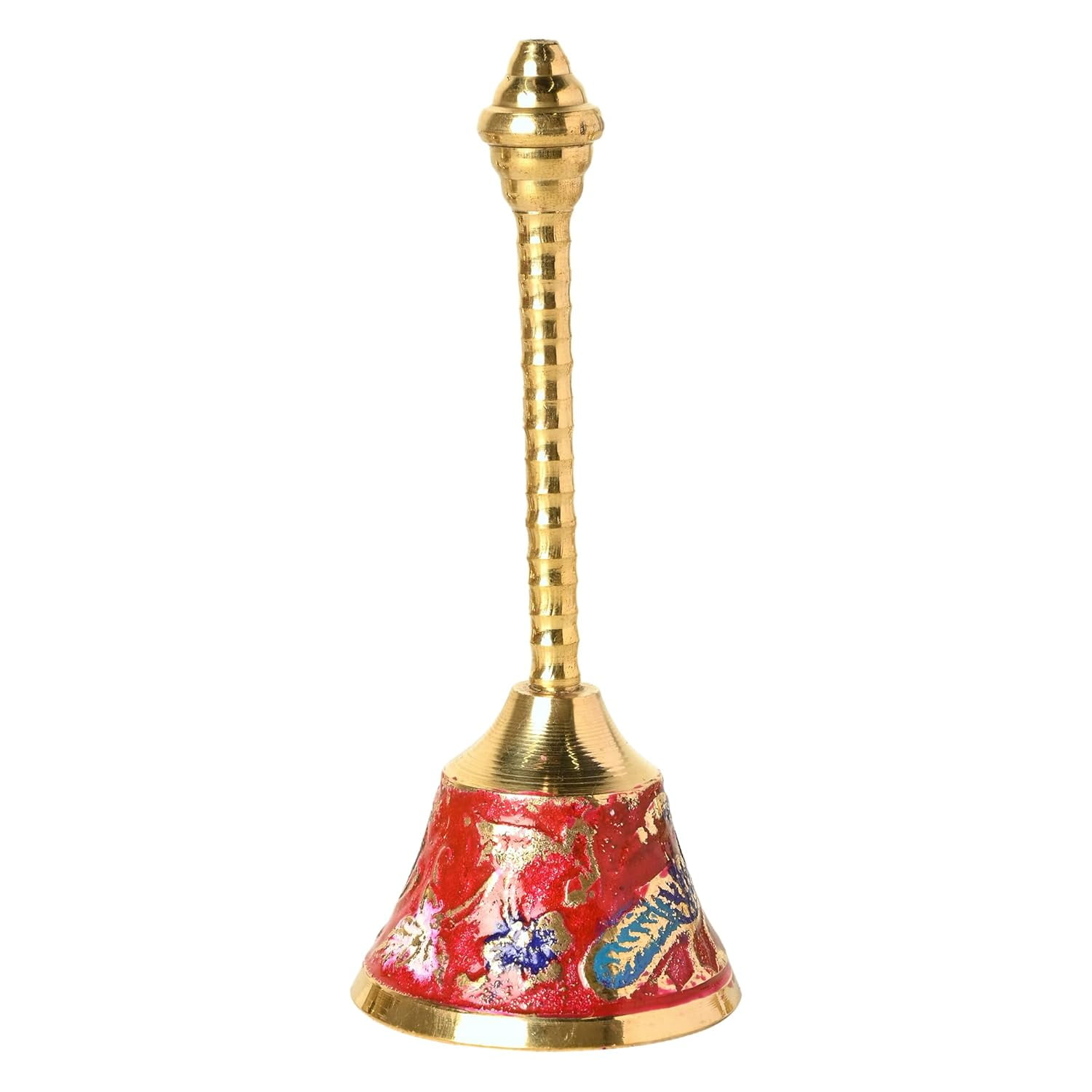 Karigar Creations Pure Brass Bell for Temple Prayers Puja Mandir Ghanti ...
