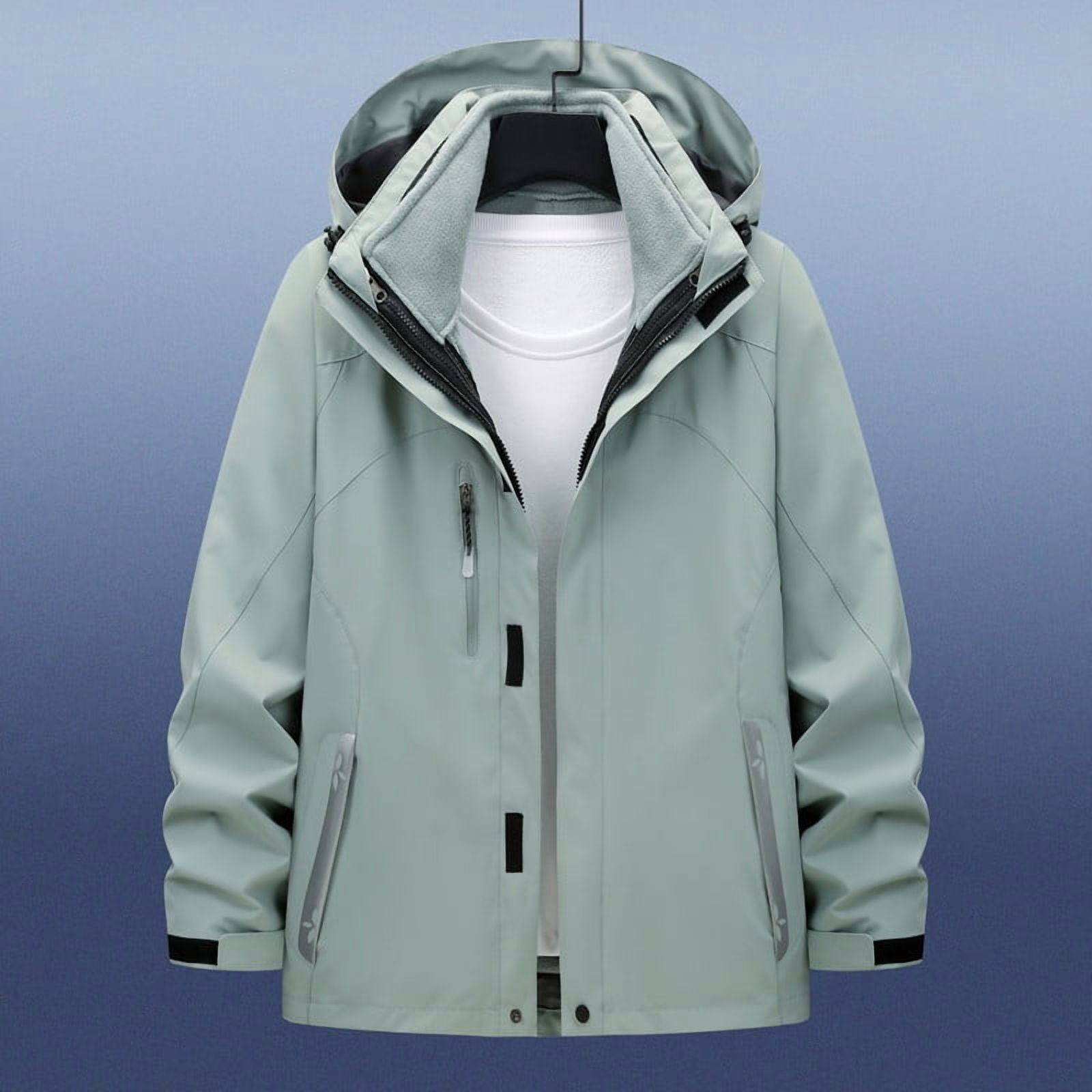 Karight Winter Rain Jackets Men Women Outdoor Removable Inner Liner ...