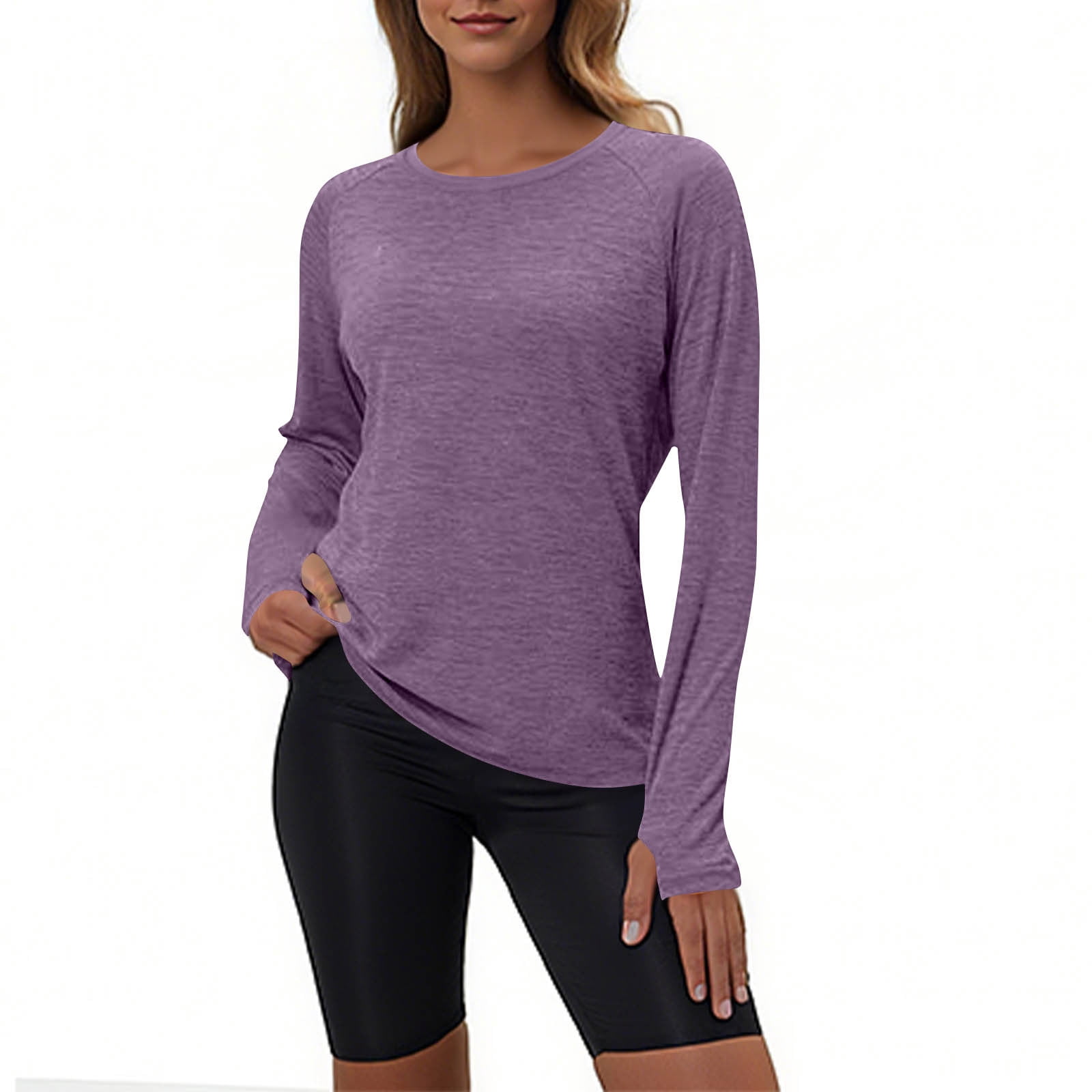 Karight Women's Long Sleeve UPF 50+ Sun Protection T-Shirts Boat Neck ...