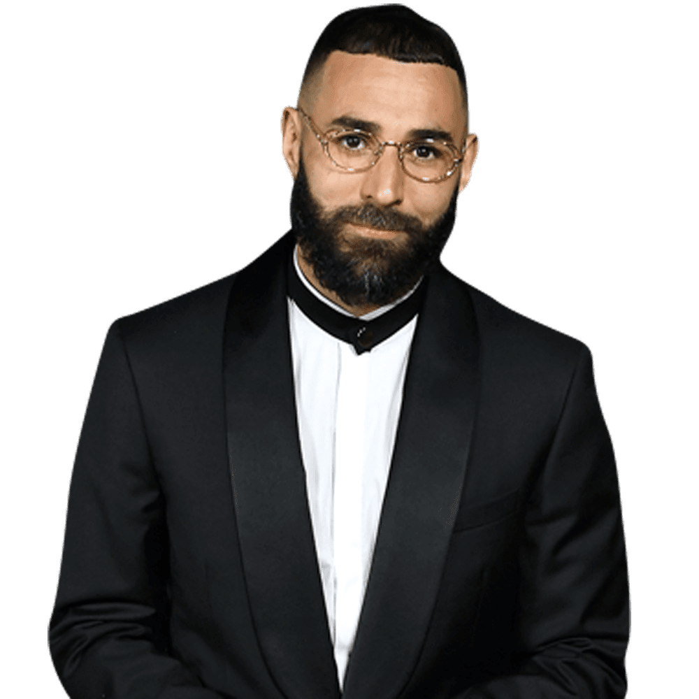 Karim Benzema (Black Suit) Half Body Buddy Cutout - Walmart.com