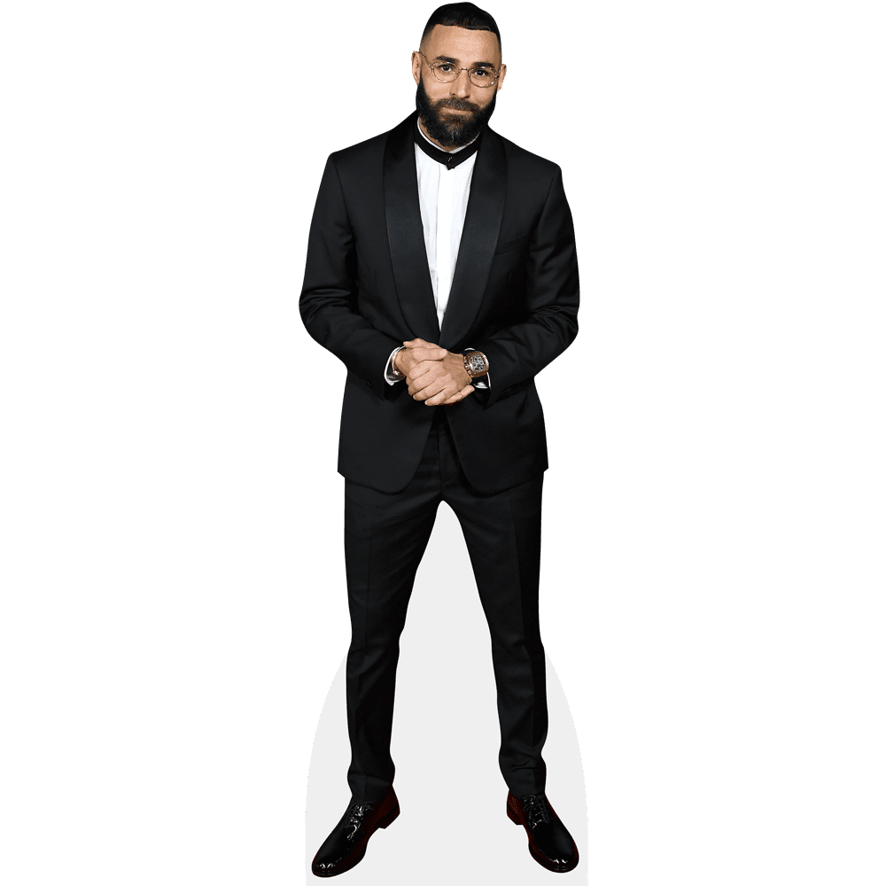 Karim Benzema (Black Suit) Mini Size Cutout. Standee. - Walmart.com