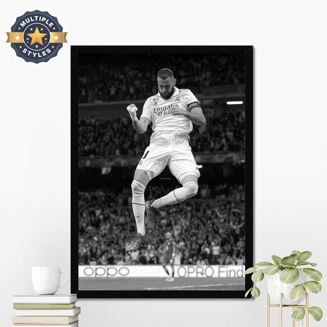 Karim Benzema, Karim Benzema Wall Art, Football, Soccer Wall Art ...