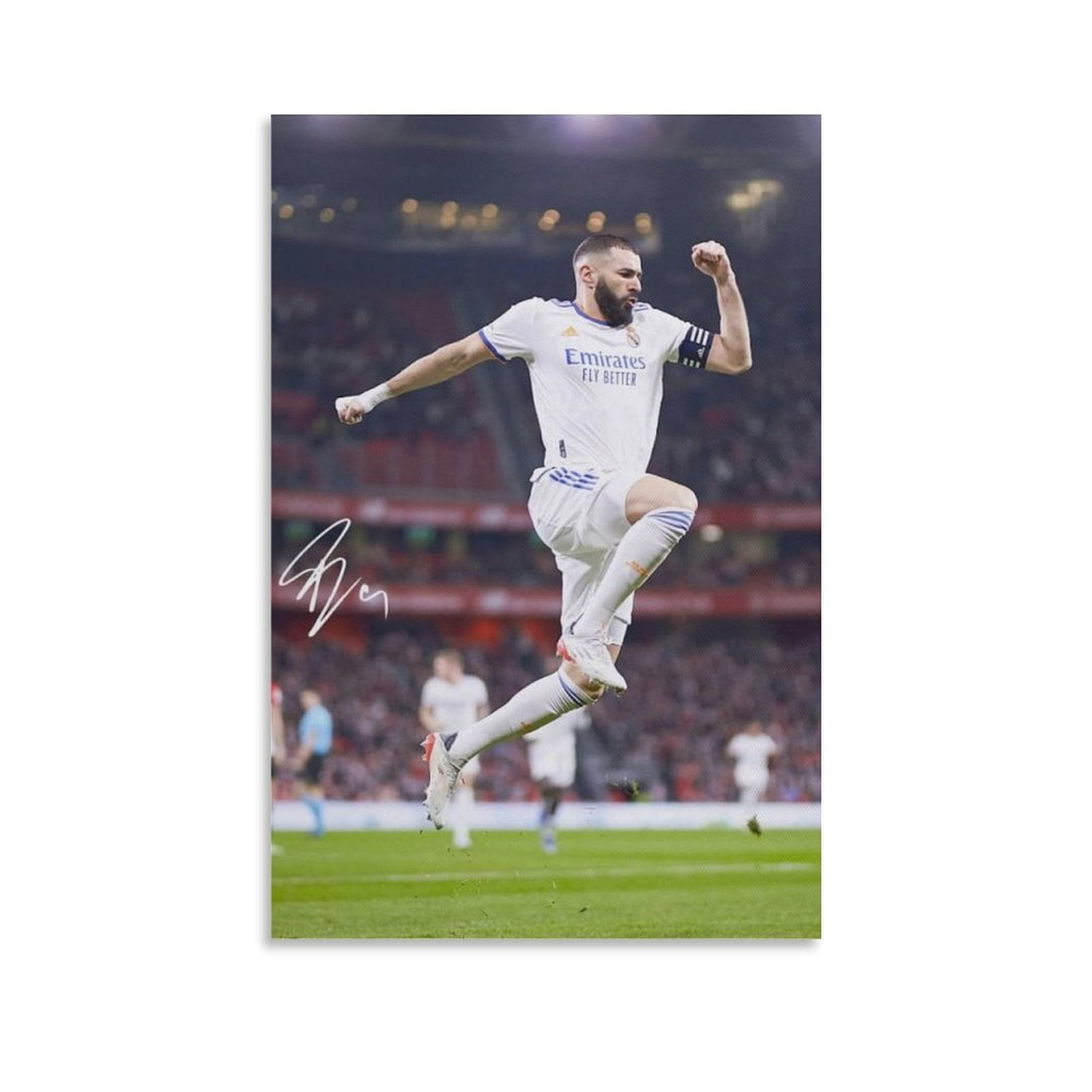 Karim Benzema Poster Canvas Poster Room Aesthetic Poster Print Art Wall ...