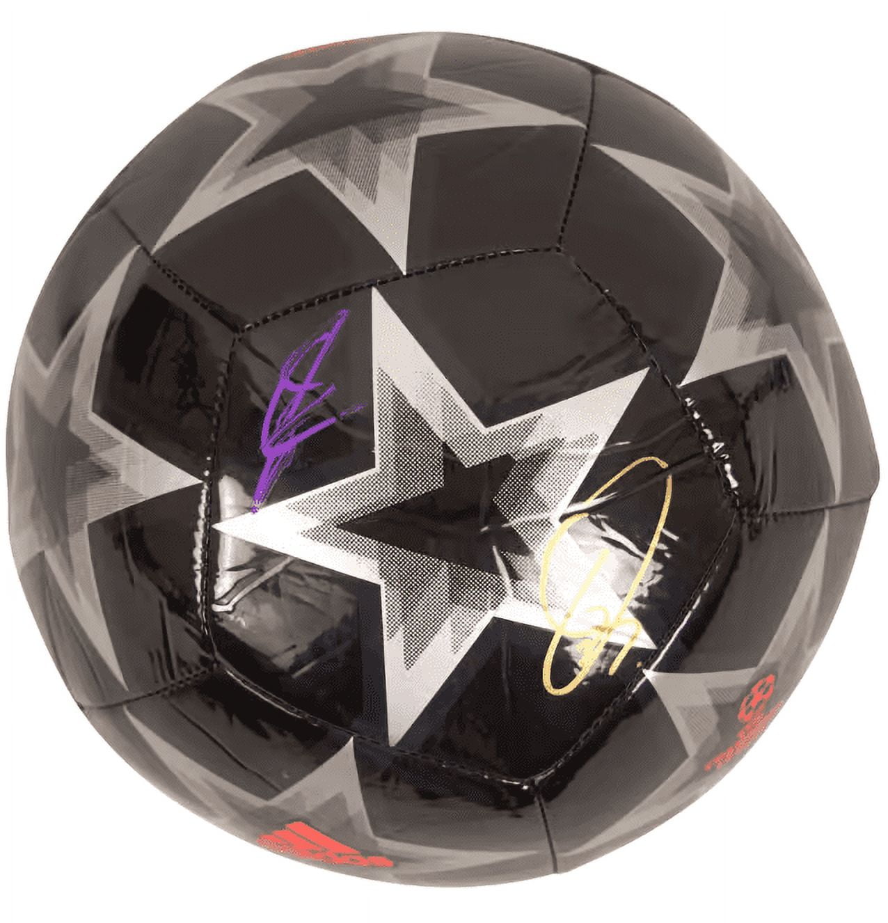 Karim Benzema & Vinicius Jr Signed UCL Soccer Ball with Beckett COA ...