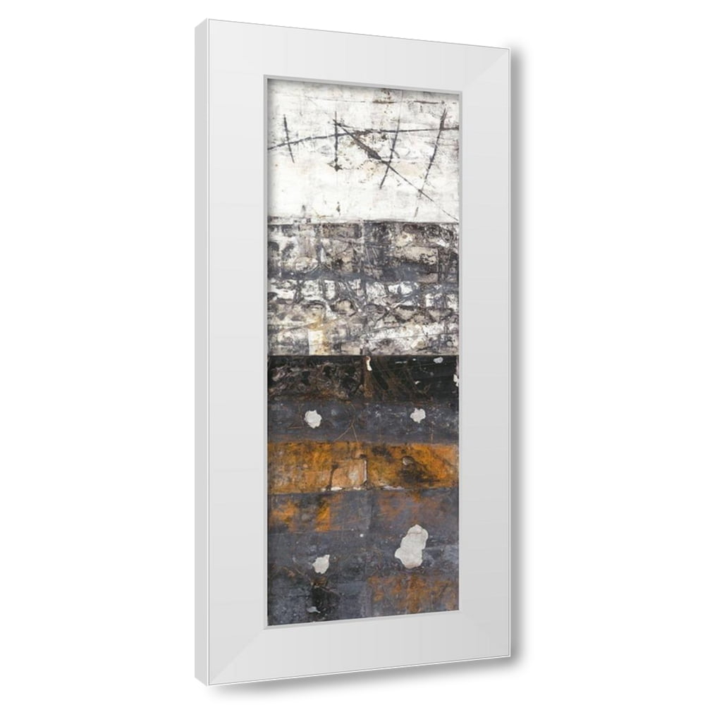 Karin Planker 4x14 White Modern Wood Framed Wall Art Titled ...