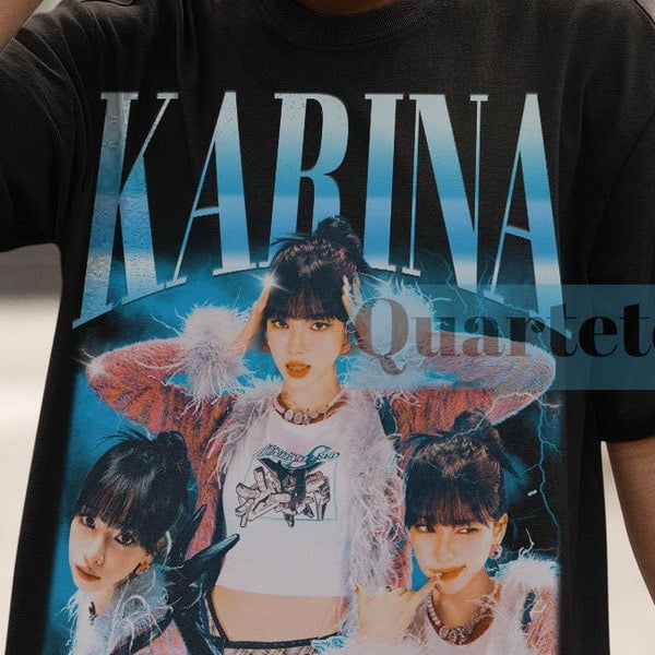 Karina Aespa, Karina Tshirt, Karina Fan Gift, Retro Karina Vintage Tees ...