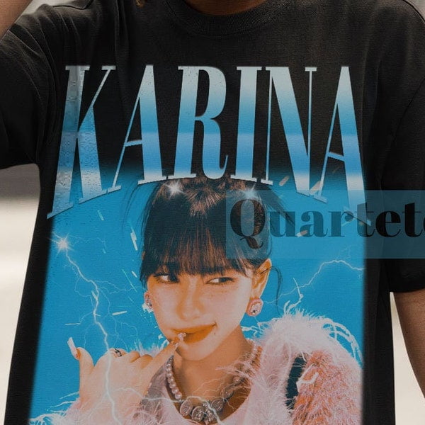 Karina Aespa, Karina Tshirt, Karina Fan Gift, Retro Karina Vintage Tees ...