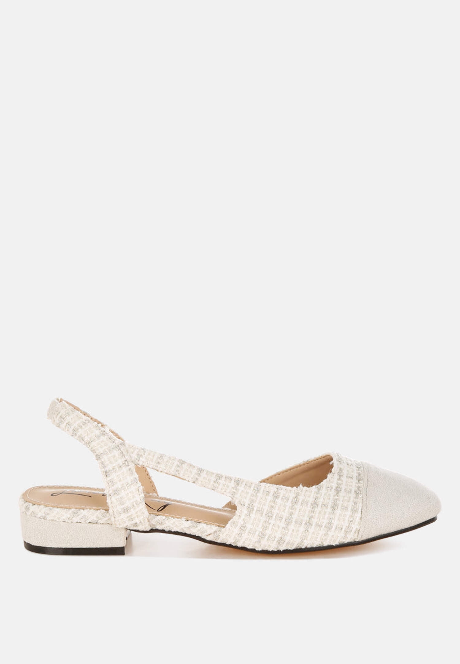 Karita Tweed Slingback Sandals - Walmart.com
