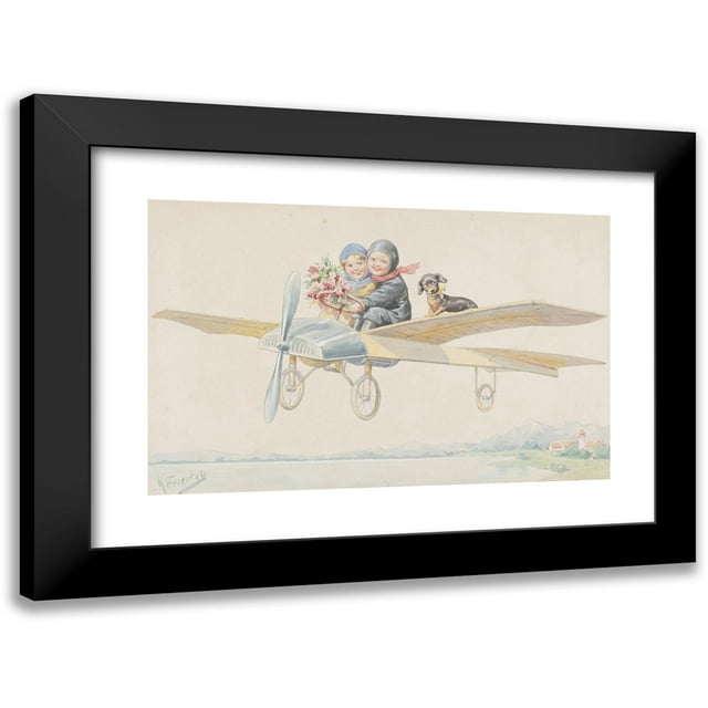 Karl Feiertag 18x13 Black Modern Framed Museum Art Print Titled - Two ...