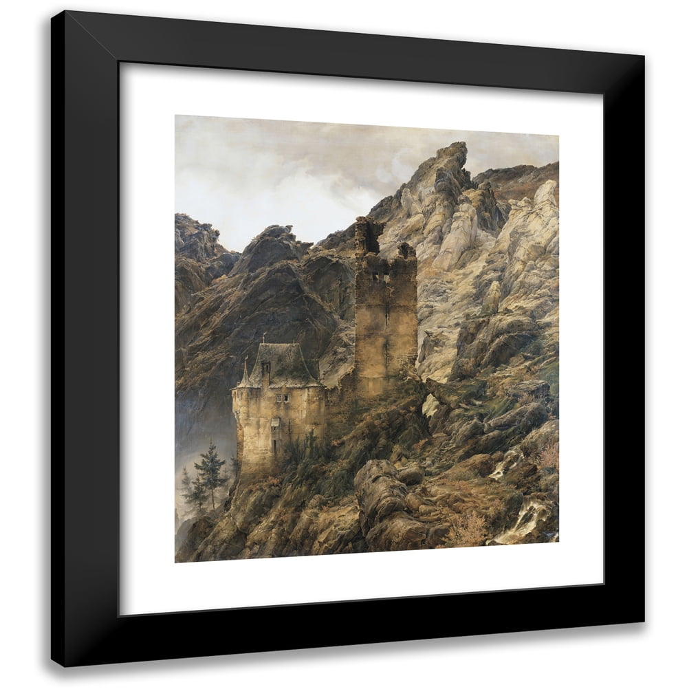 Karl Friedrich Lessing 12x14 Black Modern Framed Museum Art Print ...