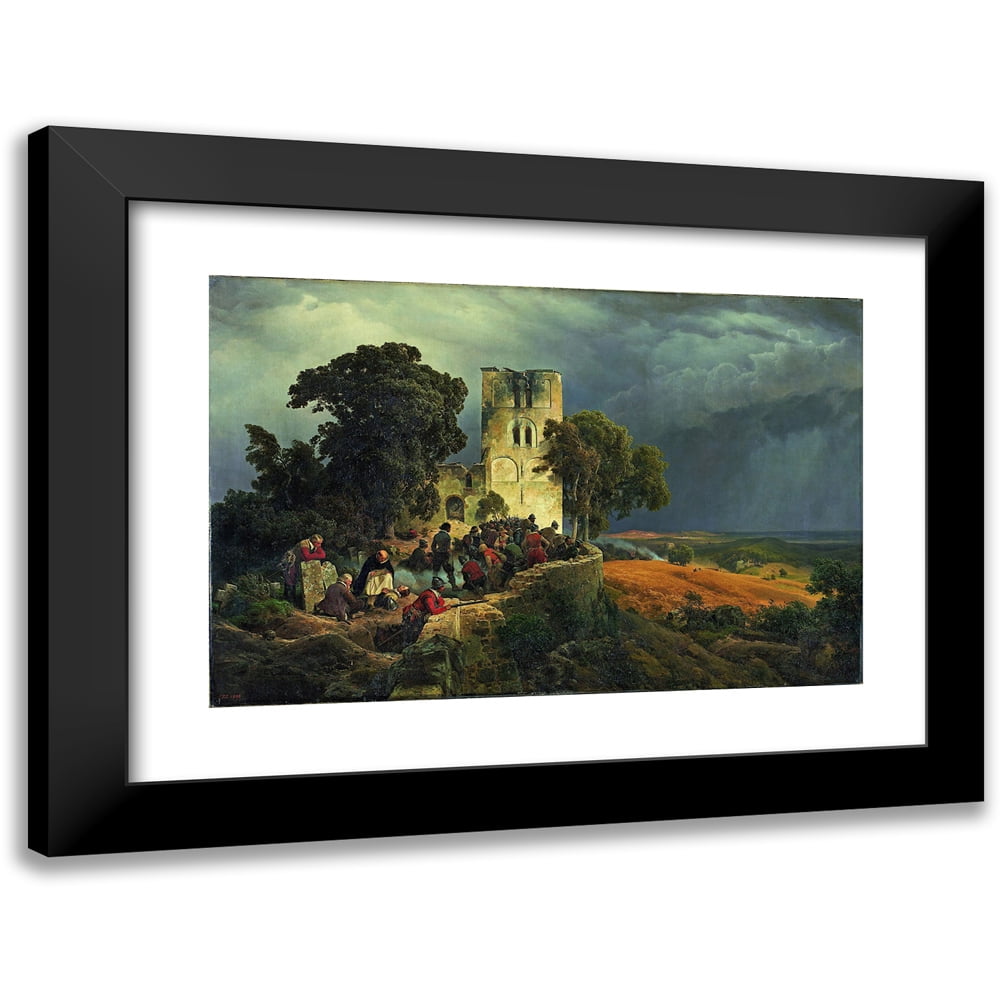 Karl Friedrich Lessing 14x11 Black Modern Framed Museum Art Print ...