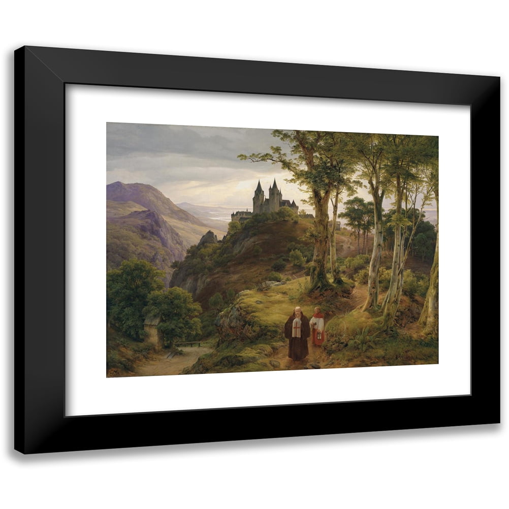 Karl Friedrich Lessing 14x12 Black Modern Framed Museum Art Print ...
