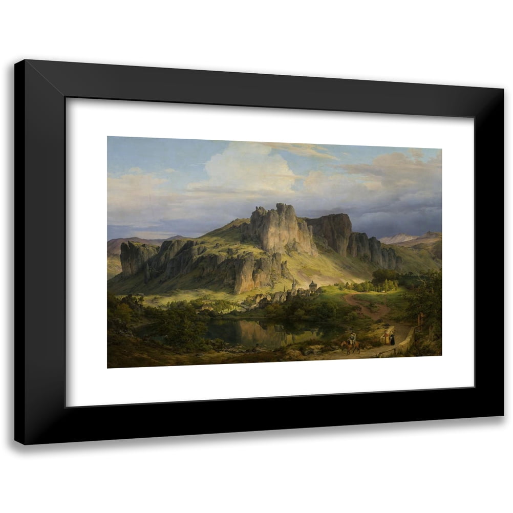 Karl Friedrich Lessing 24x18 Black Modern Framed Museum Art Print ...