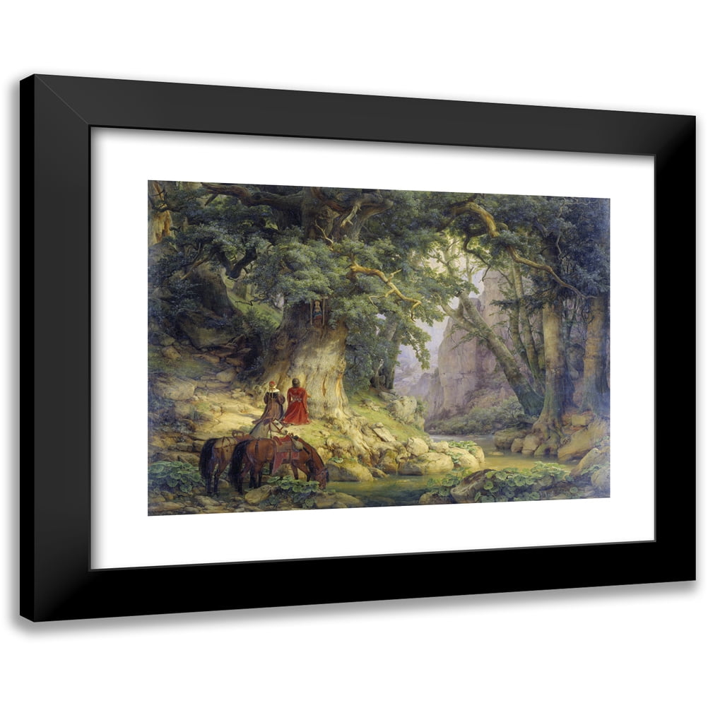 Karl Friedrich Lessing 24x18 Black Modern Framed Museum Art Print ...