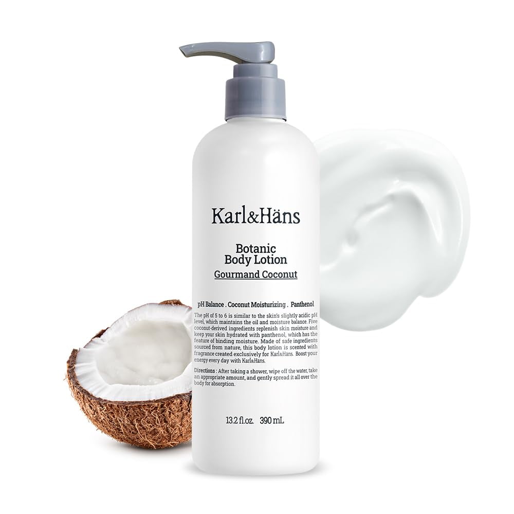 Karl&Hans Botanic Vegan Body TGF4 Lotion Gourmand Coconut, Long-lasting ...