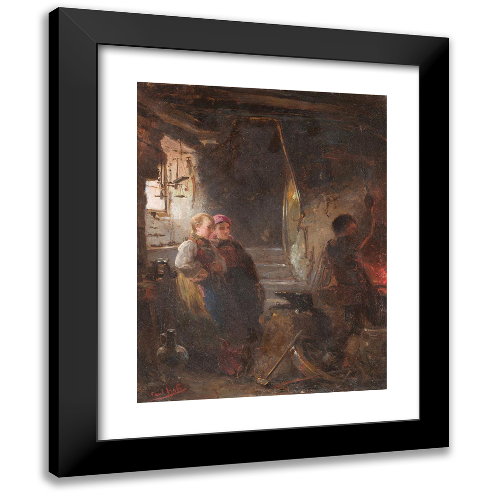 Karl Heinrich Hoff 12x14 Black Modern Framed Museum Art Print Titled ...