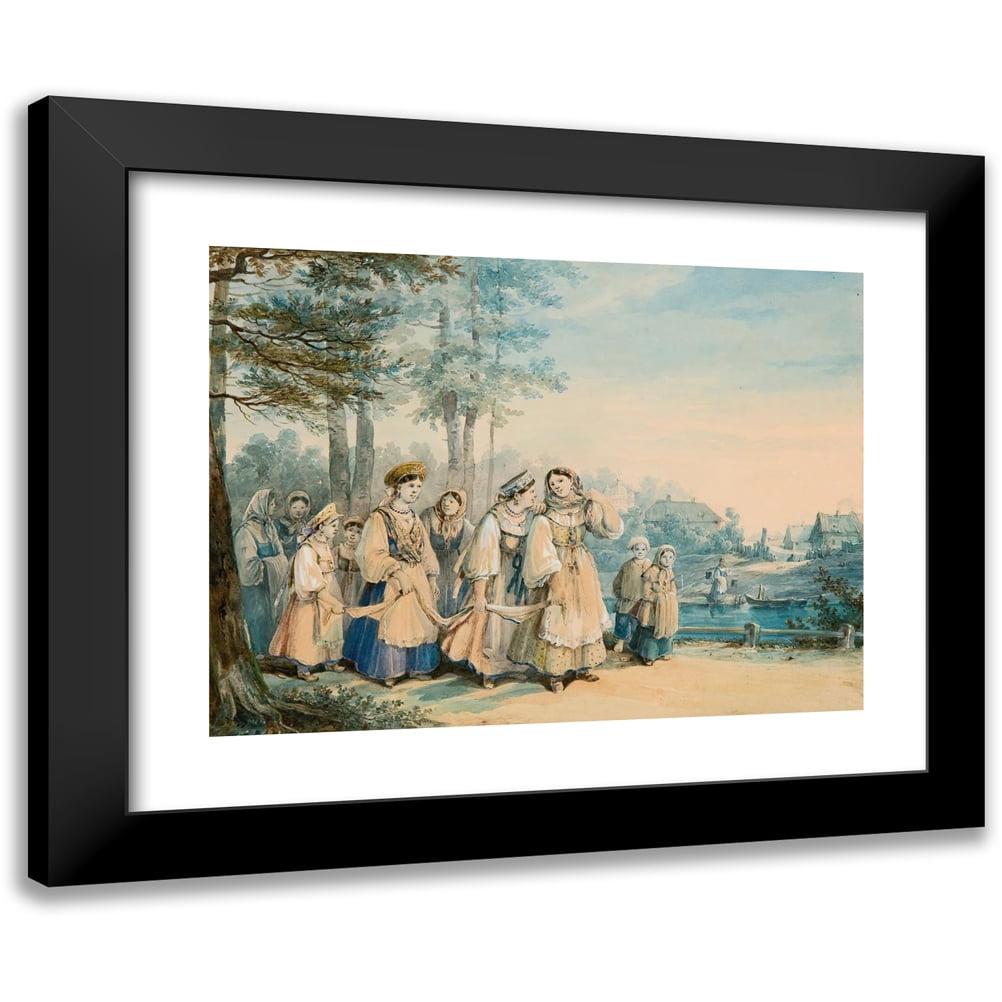 Karl Ivanovich Kollman 24x19 Black Modern Framed Museum Art Print ...