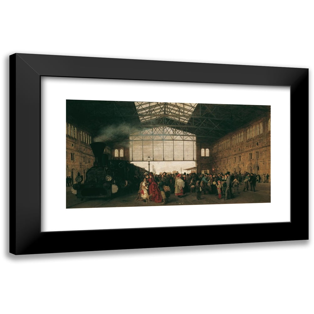 Karl Karger 24x15 Black Modern Framed Museum Art Print Titled - Arrival ...