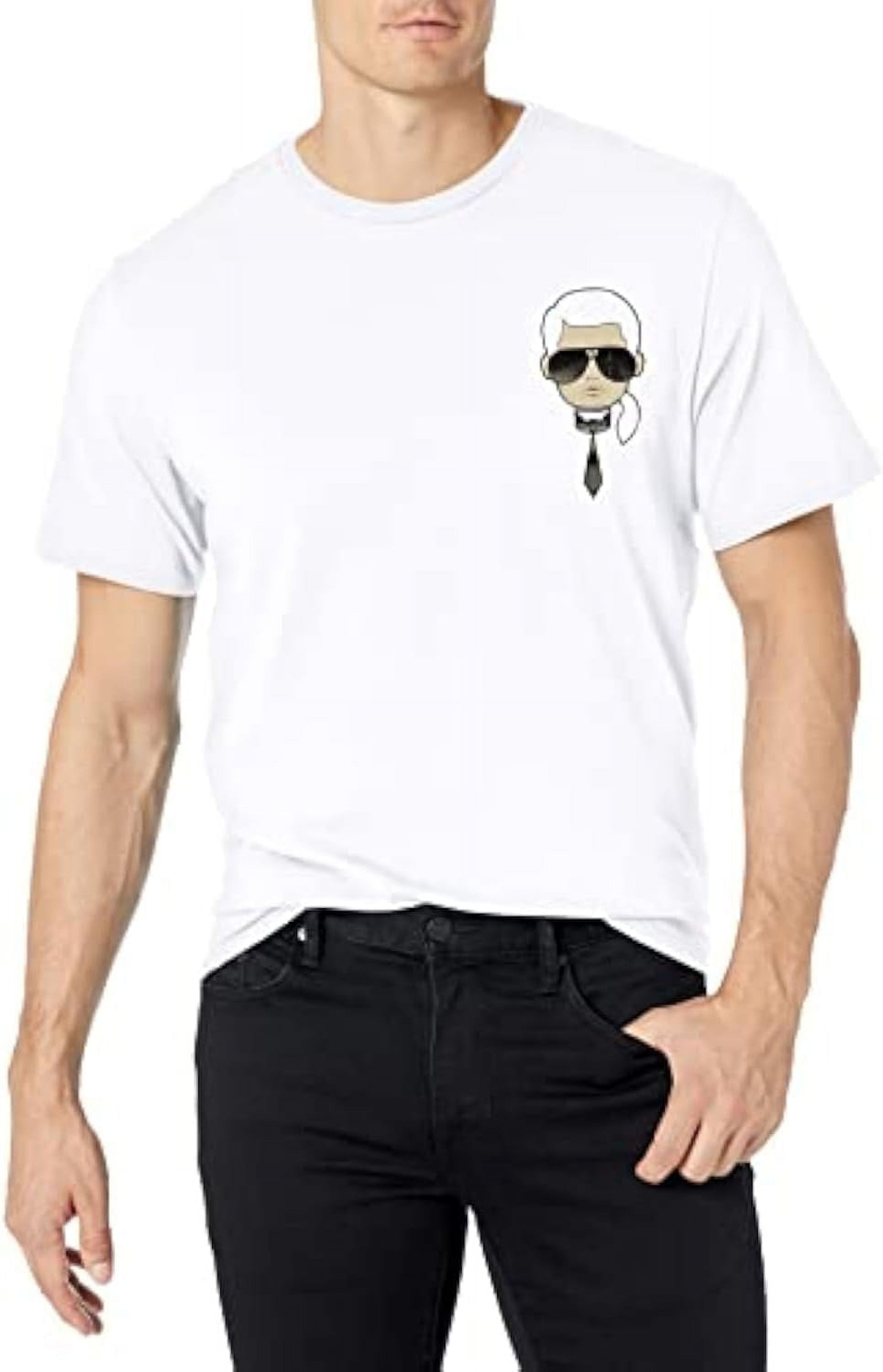 Karl Lagerfeld Paris Men's Classic Karl Character Short Sleeve Crew ...