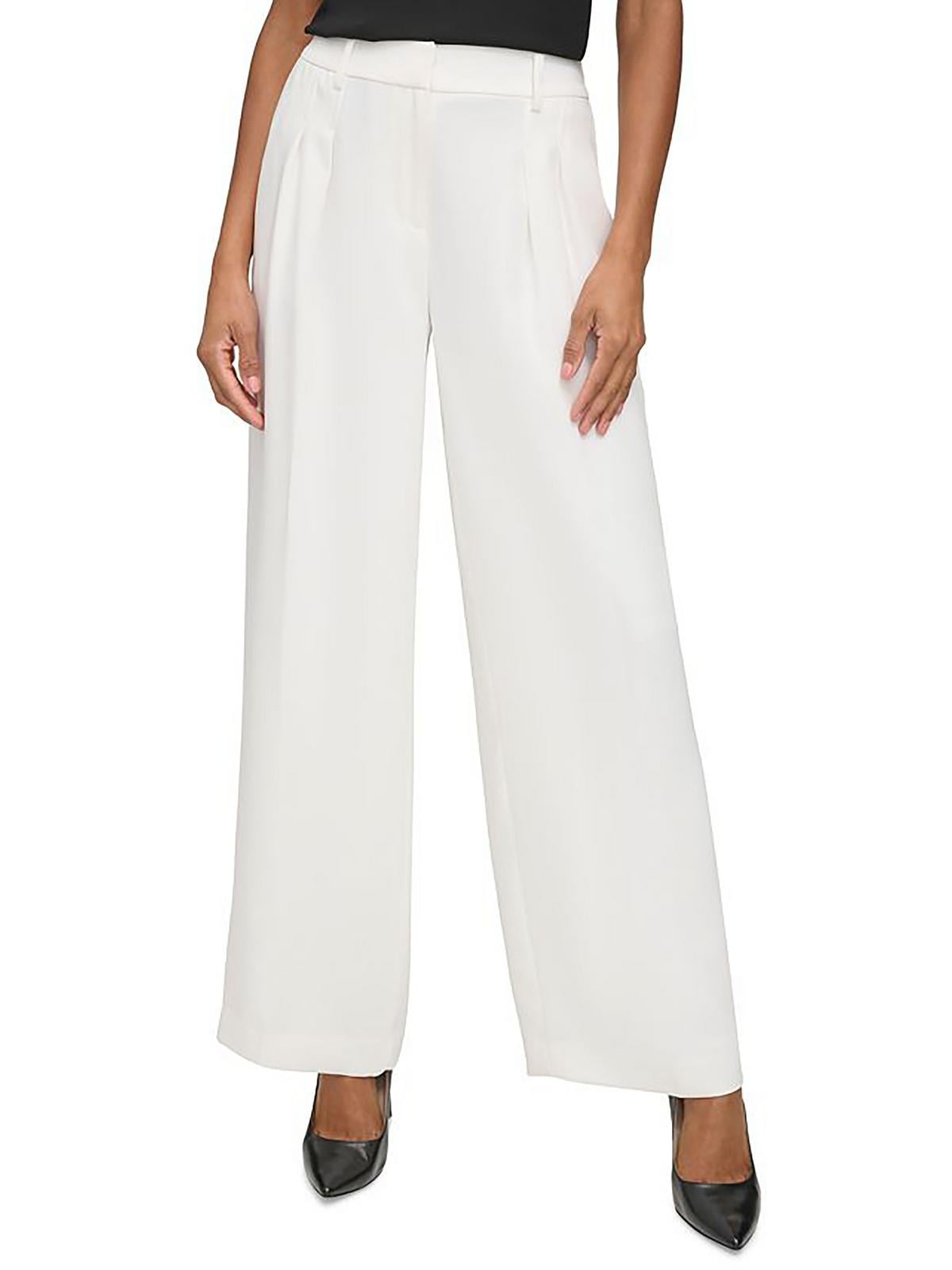 Karl Lagerfeld Paris Womens Pleated High Rise Suit Pants - Walmart.com