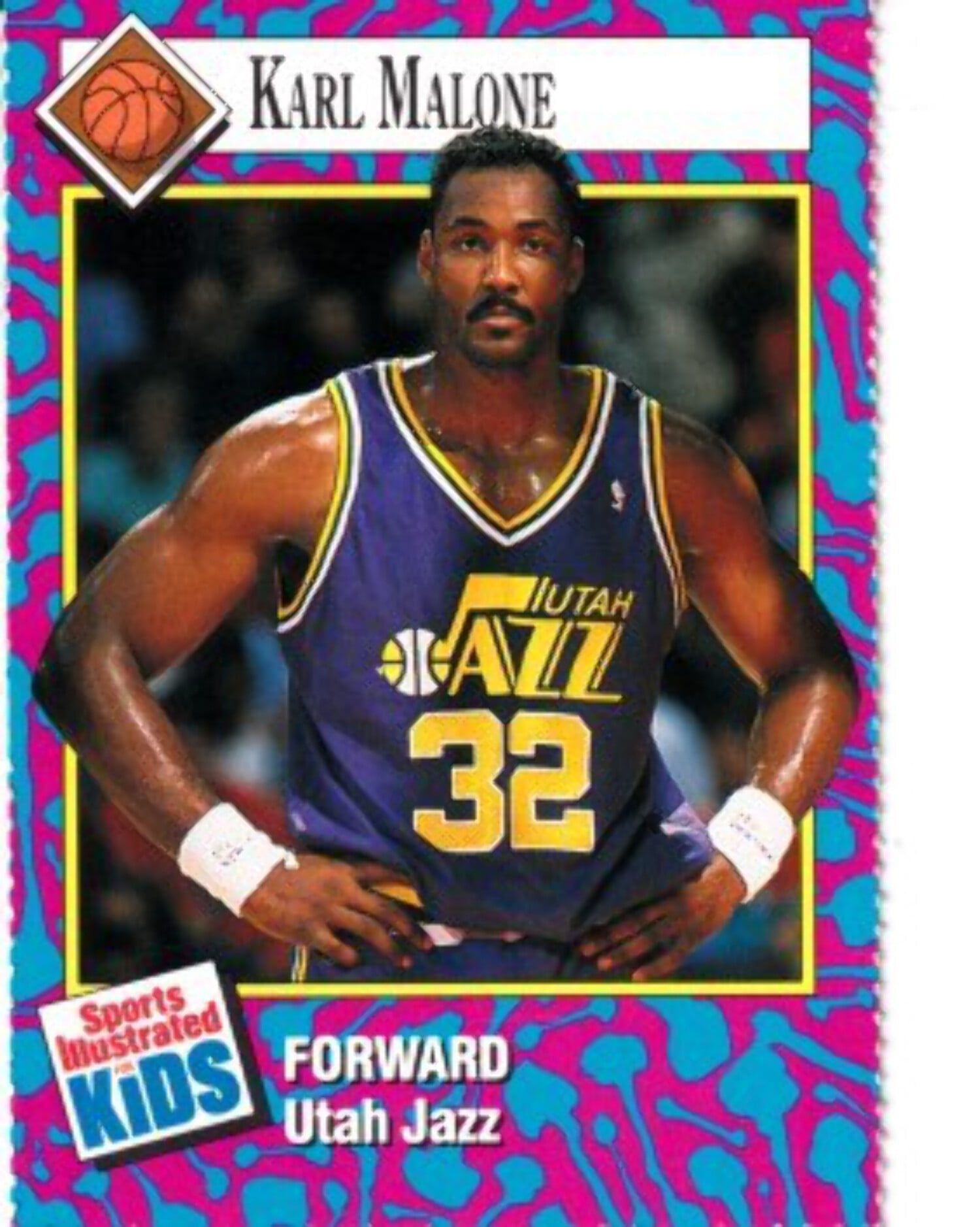 Karl Malone Utah Jazz 1993 Sports Illustrated for Kids card - Walmart.com