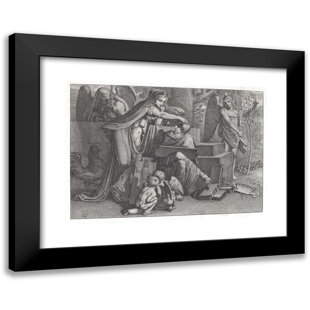 Karl Russ 14x11 Black Modern Framed Museum Art Print Titled - Young Man ...