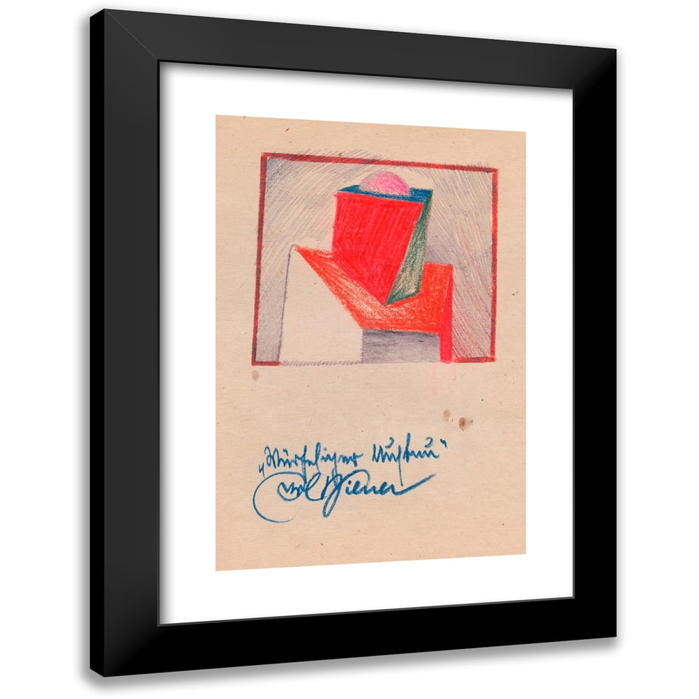 Karl Wiener 11x14 Black Modern Framed Museum Art Print Titled - Cube ...