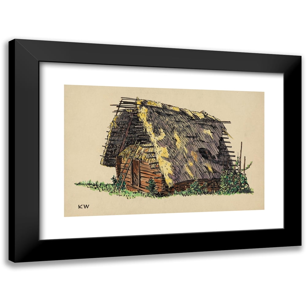 Karl Wiener 14x11 Black Modern Framed Museum Art Print Titled - Without ...
