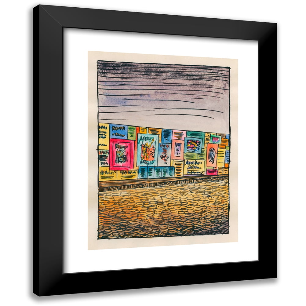 Karl Wiener 14x18 Black Modern Framed Museum Art Print Titled ...