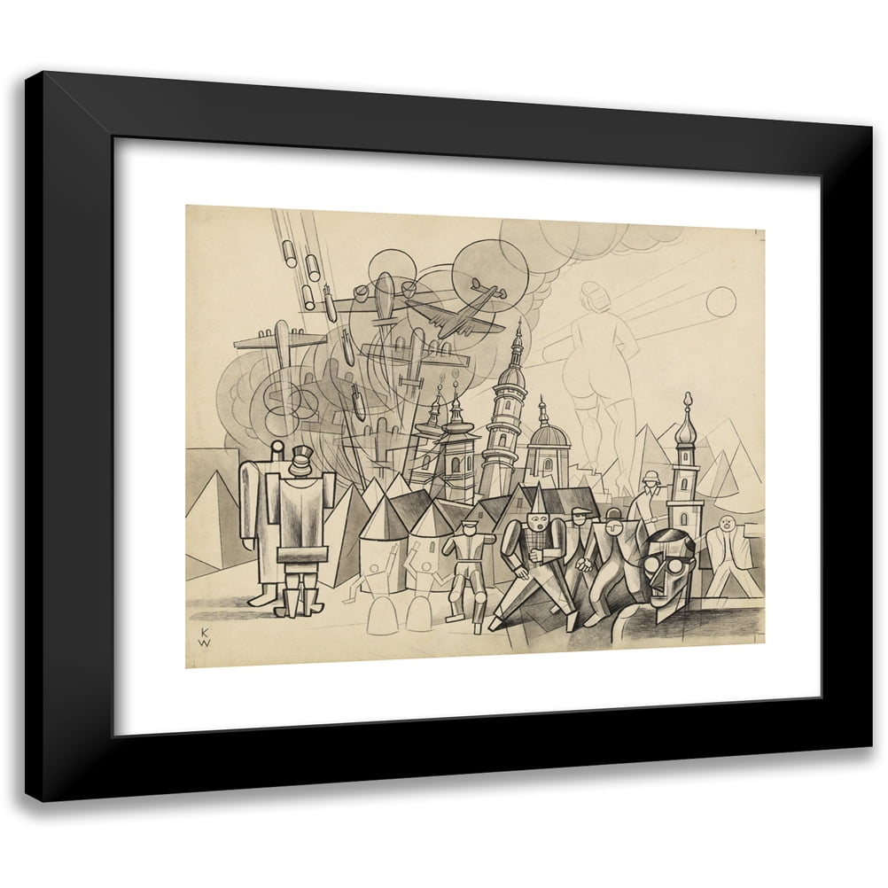 Karl Wiener 18x15 Black Modern Framed Museum Art Print Titled - War ...