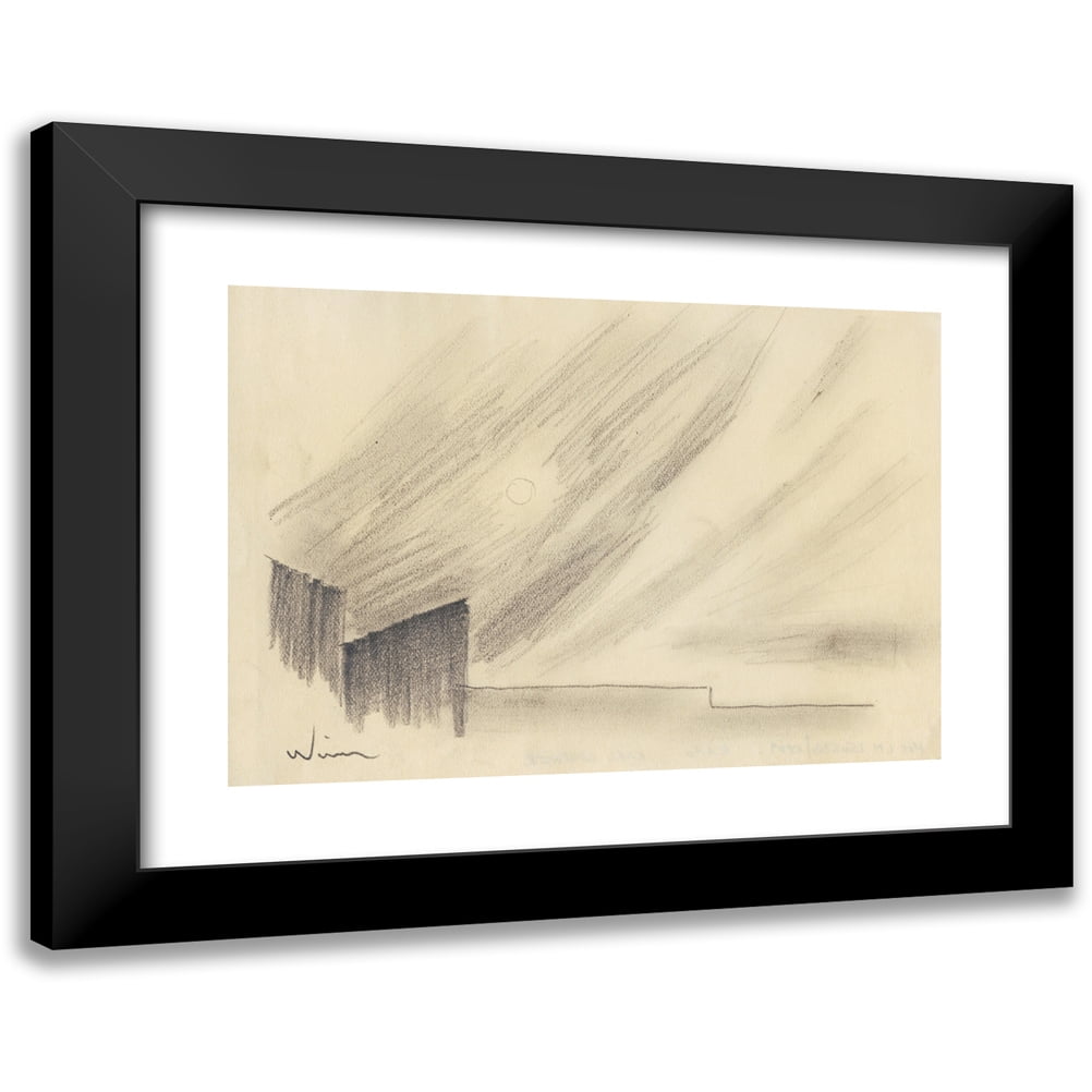 Karl Wiener 24x18 Black Modern Framed Museum Art Print Titled - Without ...