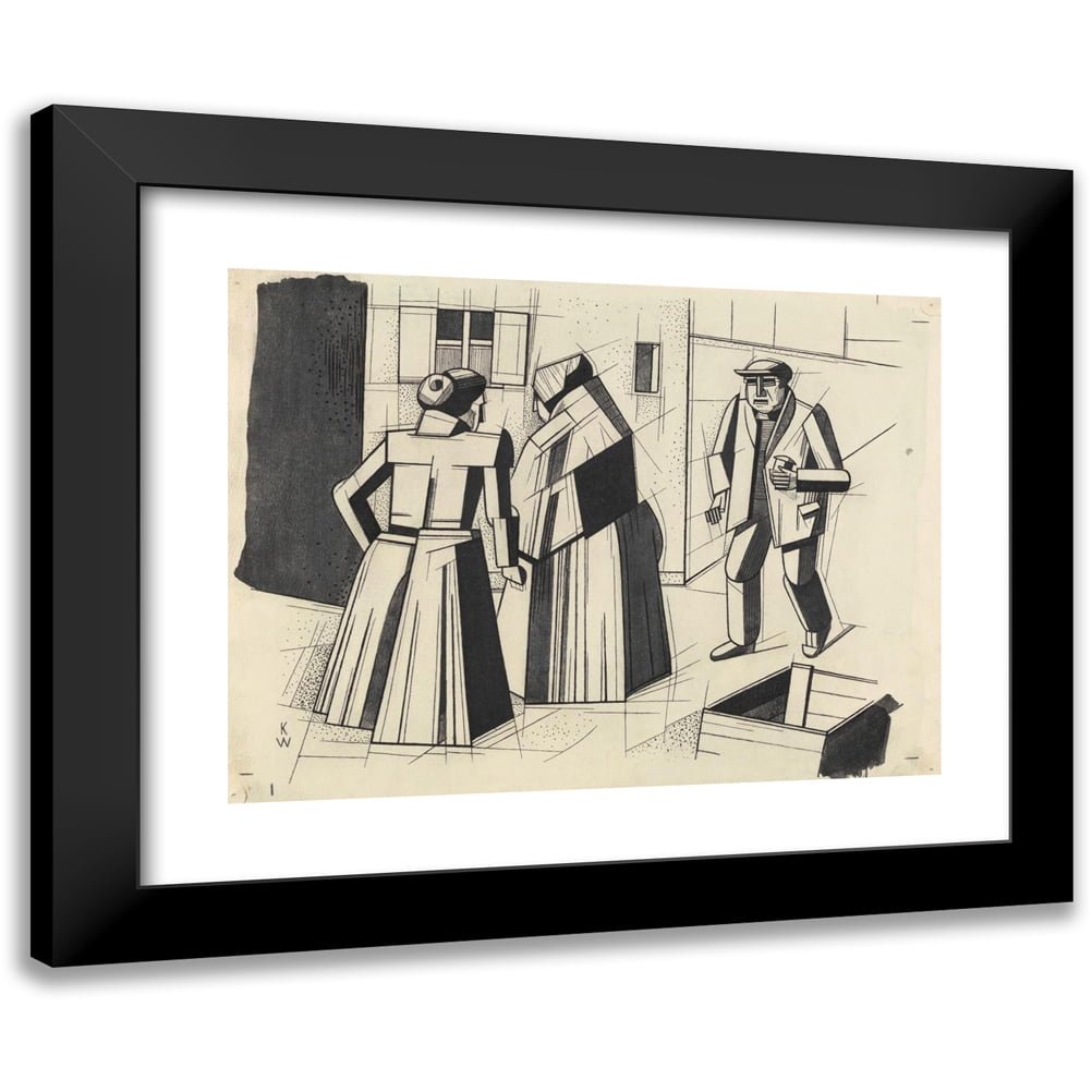 Karl Wiener 24x19 Black Modern Framed Museum Art Print Titled - Without ...