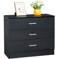 Karl home 3 Drawer Dresser, Modern Storage Chest of Drawers, Wood ...