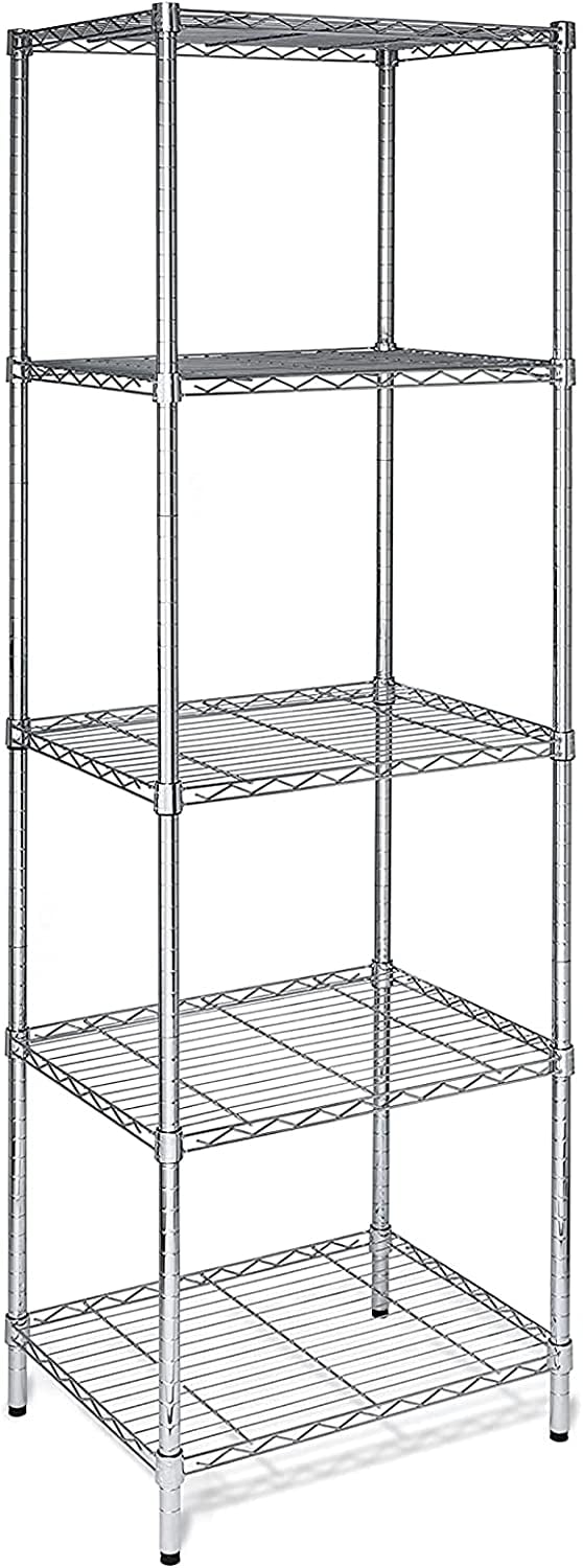 Karl home Adjustable Metal Storage Shelves, Heavy Duty Wire Shelf Rack ...