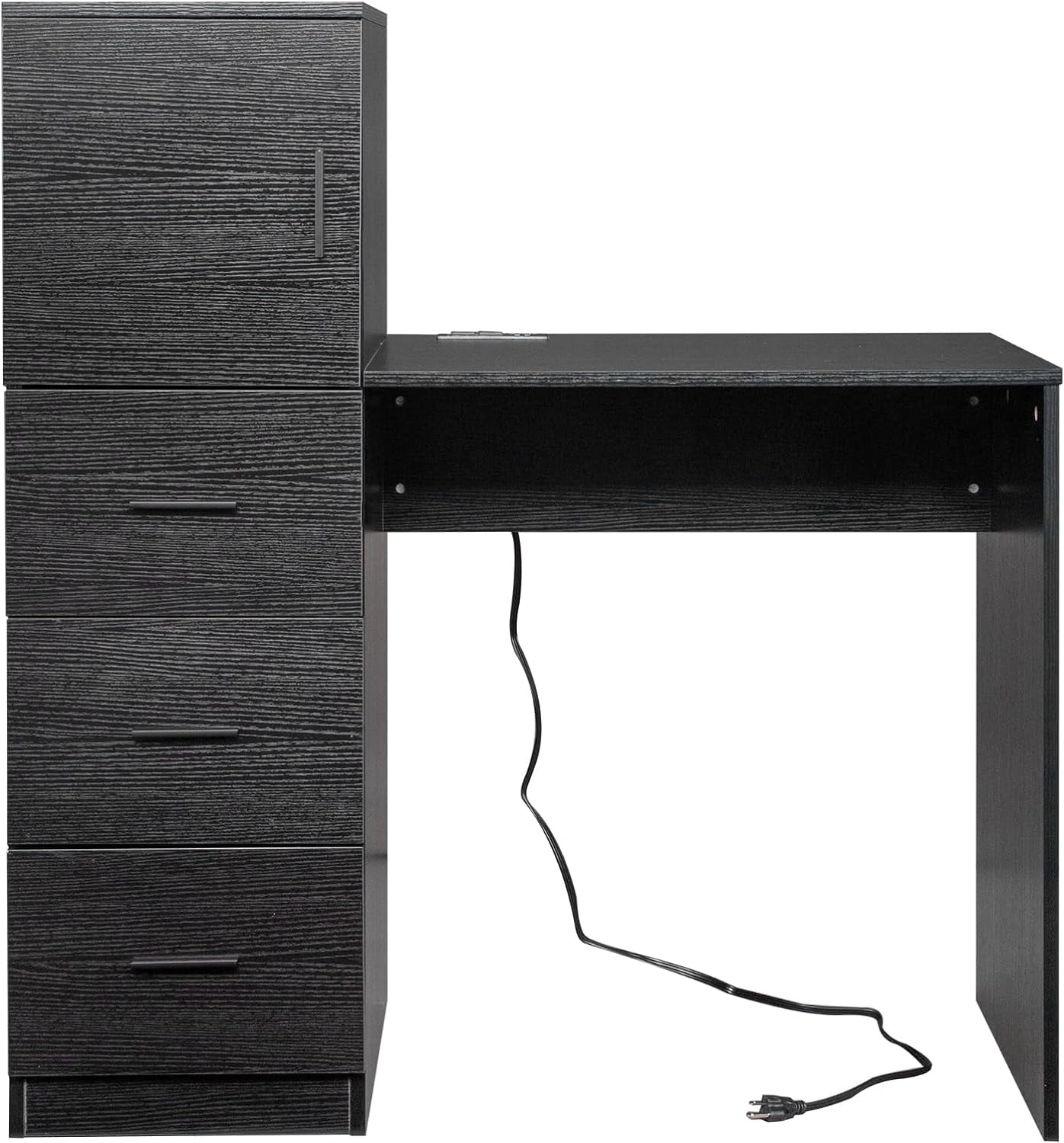 Karl home Computer Desk with Bookshelf, Small Desk Ideal for Home ...