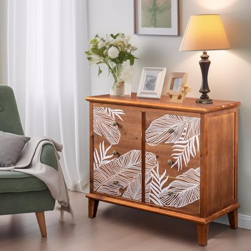 Karl home Nightstand for Bedroom, 6 Drawer Nightstands with Solid Wood ...