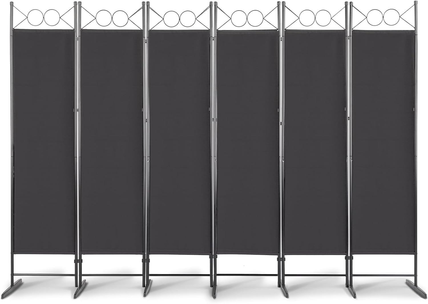 Karl home Room Divider, 6 Panel Folding Partition Privacy Screens ...