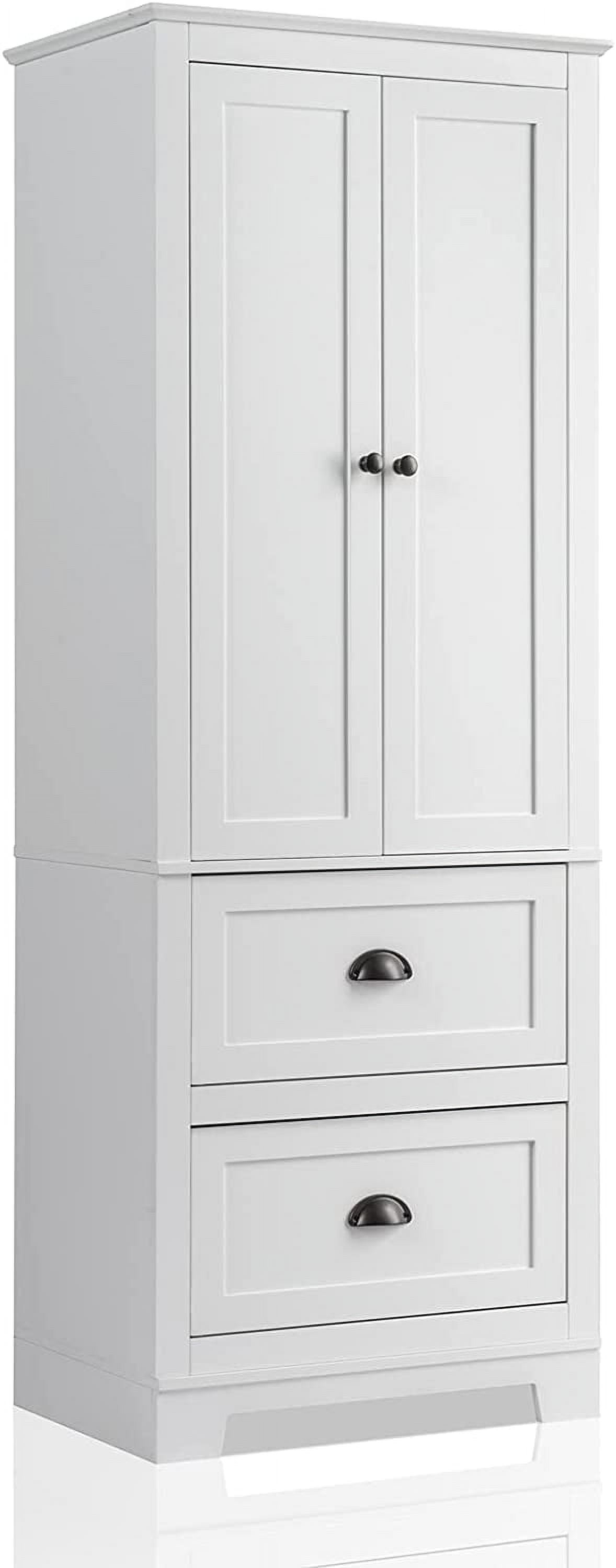 Karl home Tall Bathroom Storage Cabinet, 62" Linen Cabinets for Laundry ...