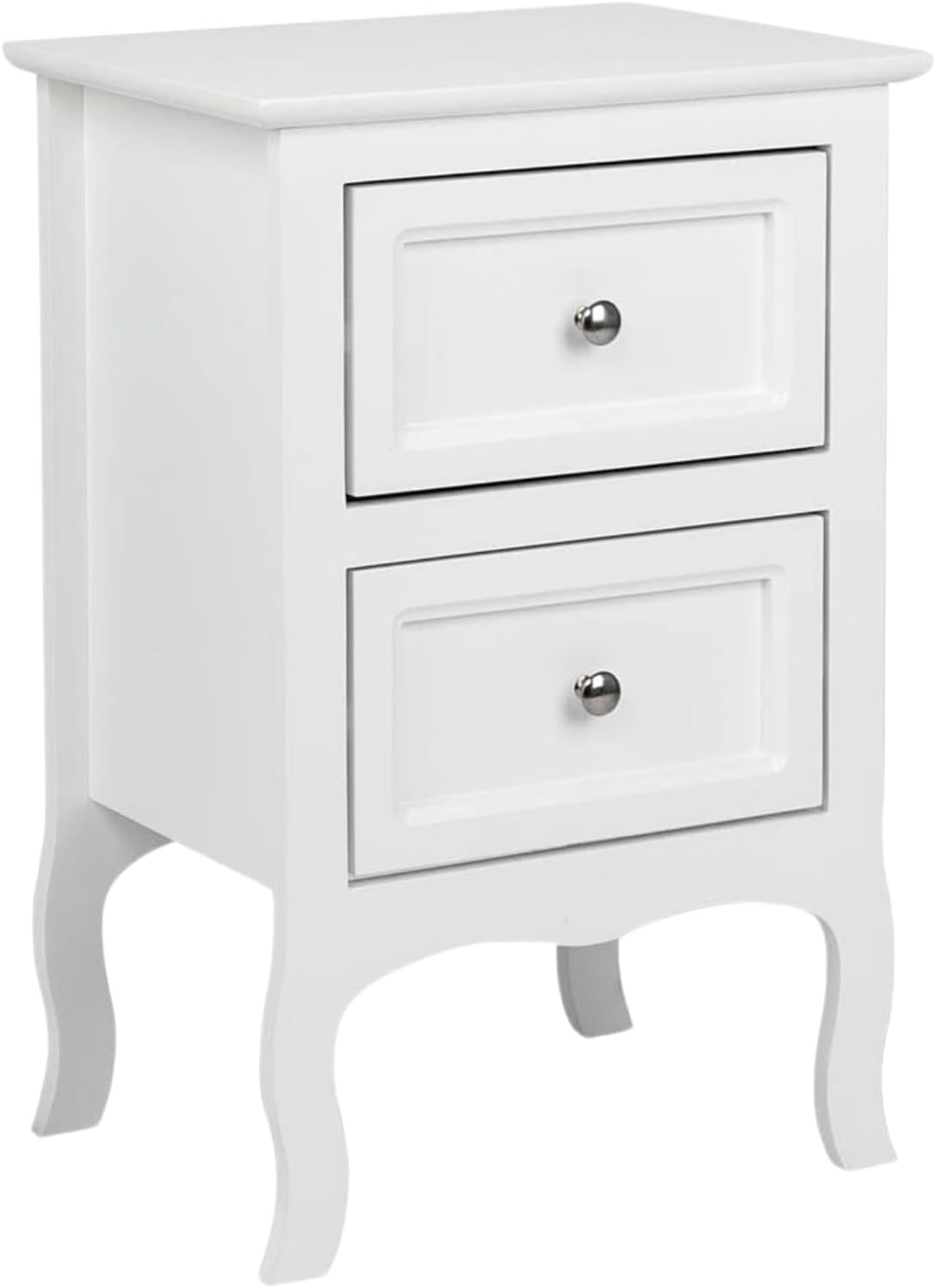 Karl home White Nightstand for Bedroom, Small Nightstand for Bedroom ...