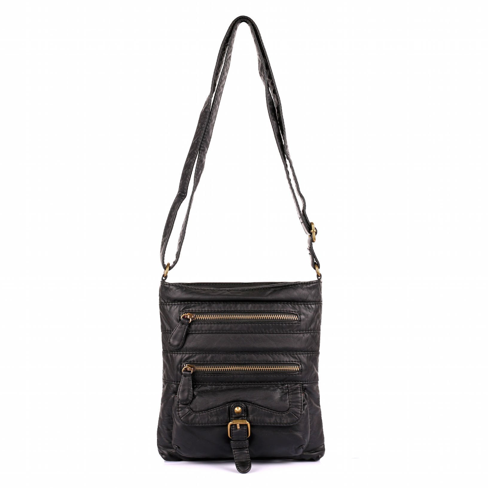 Karla Hanson Charlotte Women's Messenger Bag - Black - Walmart.com