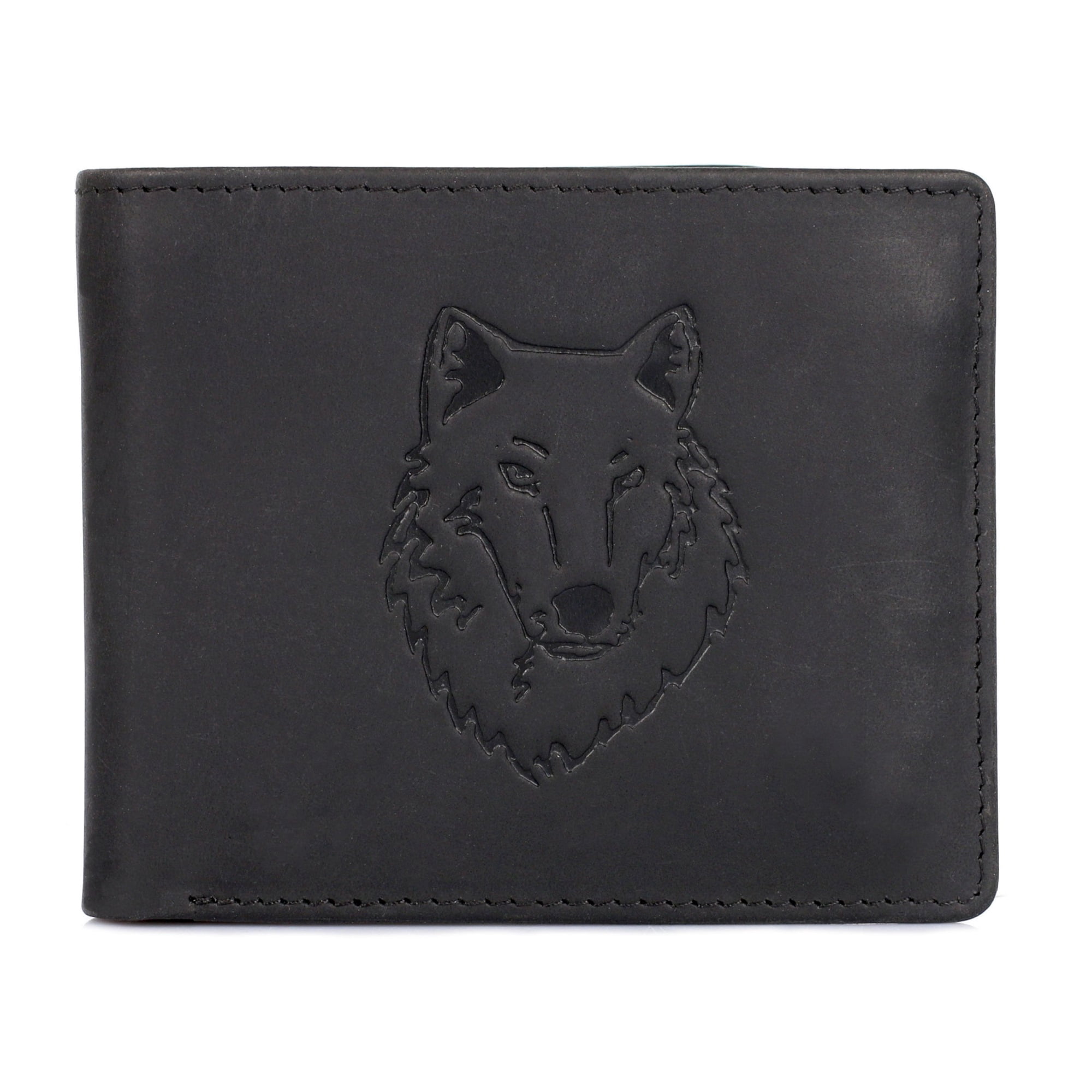 Karla Hanson CANADA WILD Men's Hunter Leather Wallet - Timber Wolf ...